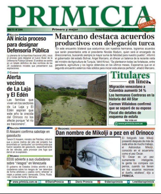 Principales portadas de periódicos en Venezuela - Núcleo Noticias