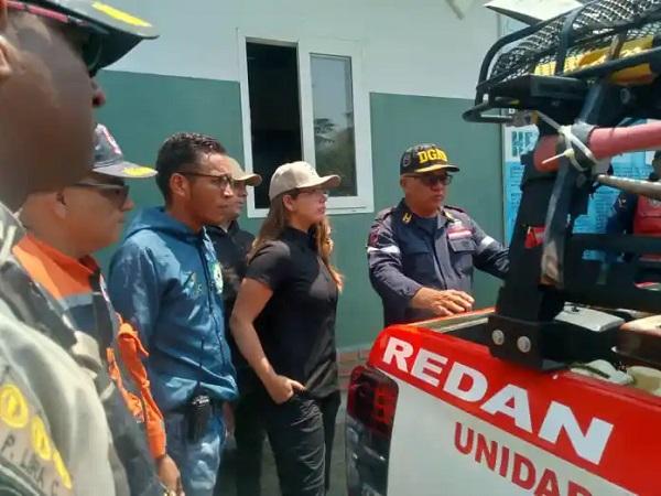 Rosinés Chávez inspeccionó labores contra los incendios forestales